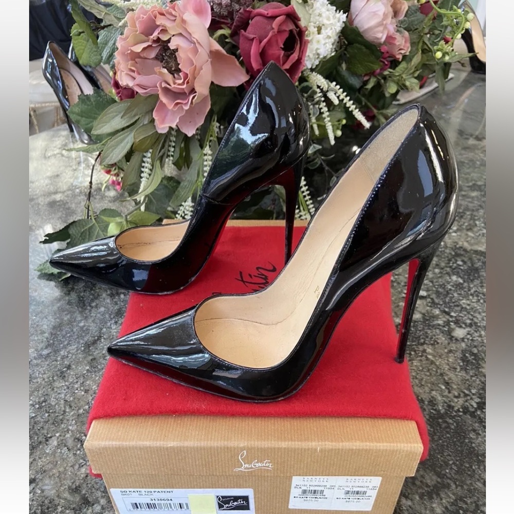 Louboutin So Kate Black Patent 4.8 Inch Stilettos Eur… - Gem